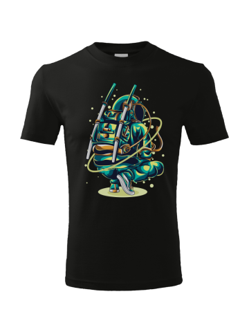 Tričko - Astro Samurai kneeling Single Jersey, 100 % bavlna