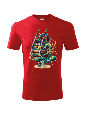 Tričko - Astro Samurai kneeling Single Jersey, 100 % bavlna
